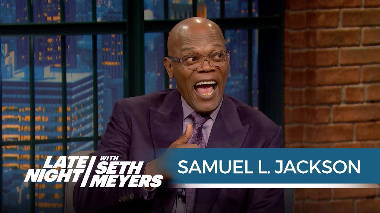 Samuel L. Jackson Finds Out He's in a Feud with Donald Trump - Late ...