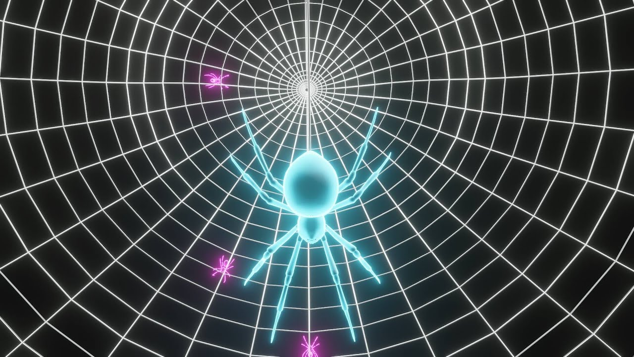 15 min Chill loop Hanging Spider music animation. #chill #music # ...