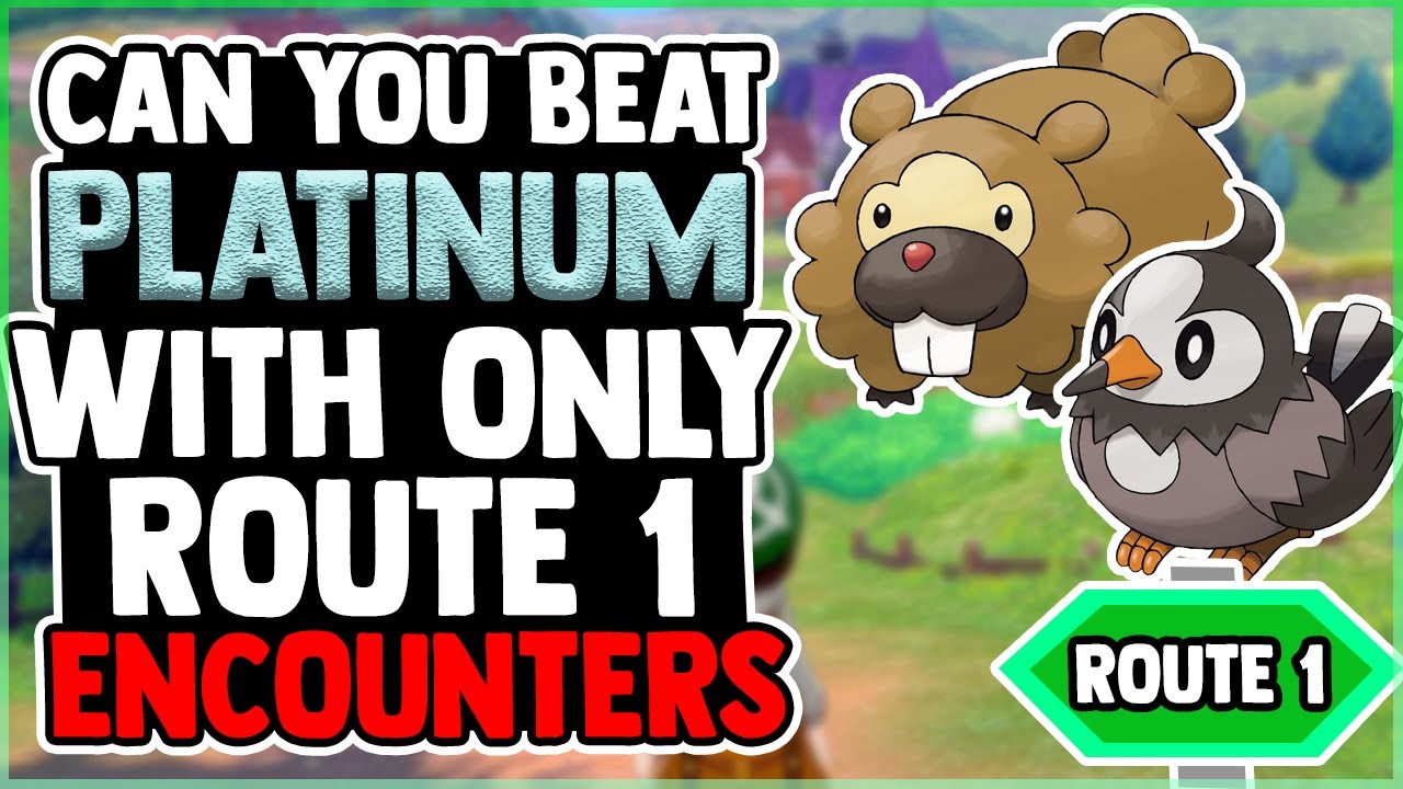 Can You Beat Pokemon PLATINUM With ONLY ROUTE 1 ENCOUNTERS? - YouTube