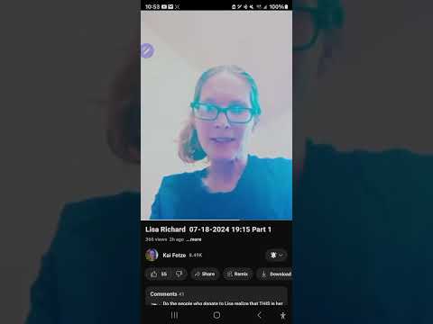 Lisa Richard 7/18/24 8:15 & 8:30pm Says She Will Be Back In a Week 😆 ...