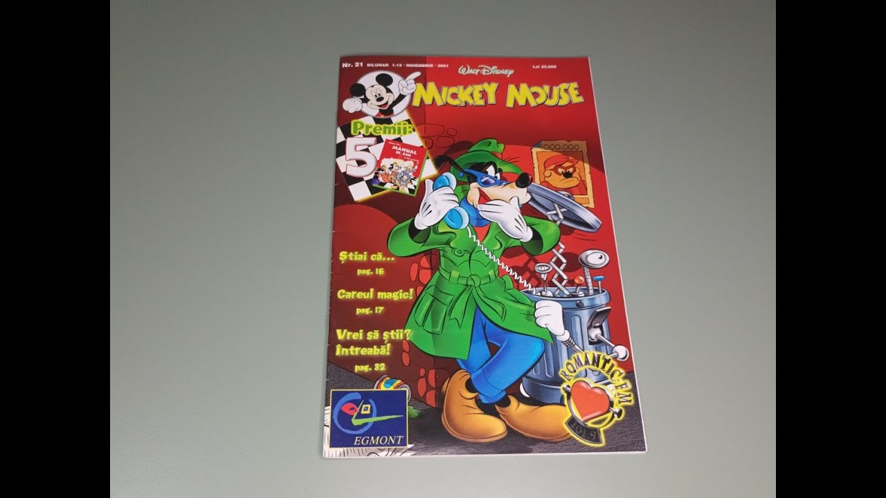 [124] Mickey Mouse #21 din 2001 de la editura Egmont Romania - YouTube