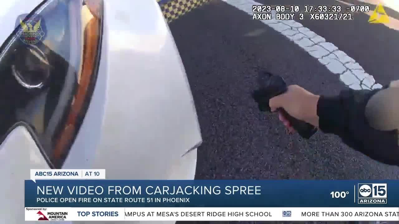 Body camera video released of recent Phoenix carjacking spree - YouTube