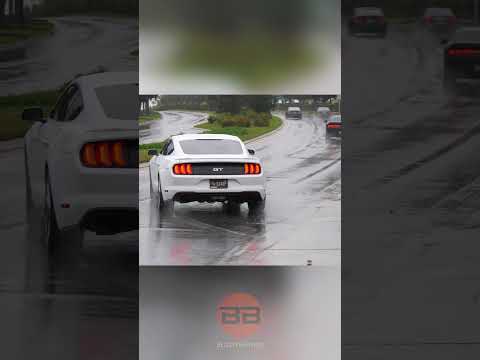 Camaro vs Challenger vs Mustang leaving car show | Hurricane Milton edition #carshow