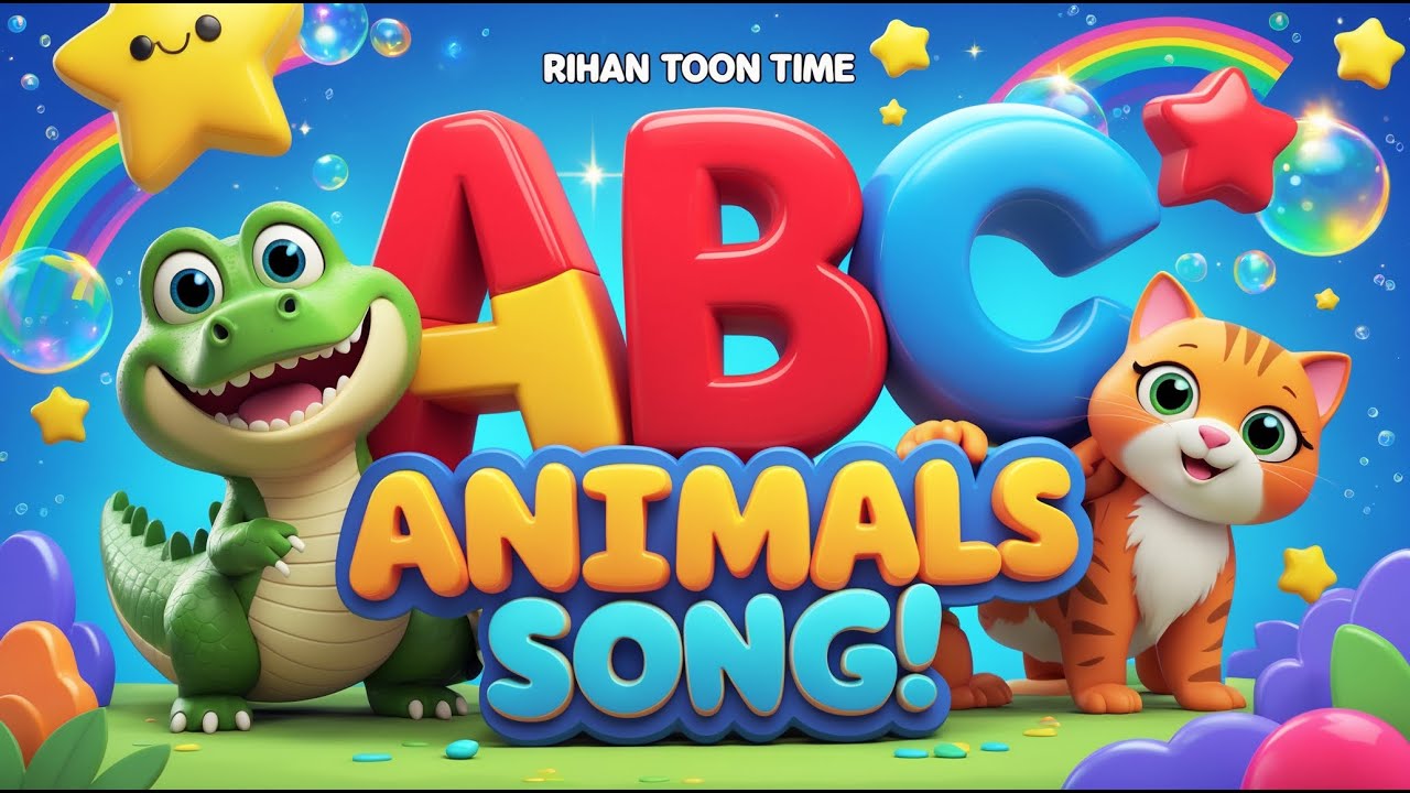 alphabet learning cartoon | ABC Animal Song | Kids Songs & Nursery ...