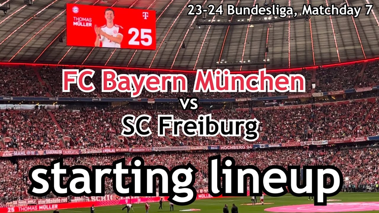 【Bayern München】starting line up - YouTube