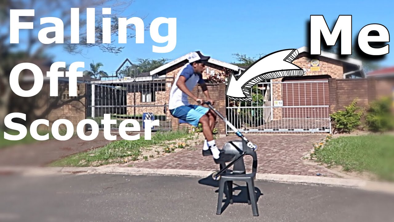 Falling Off Scooter And Getting Hurt!!! - YouTube