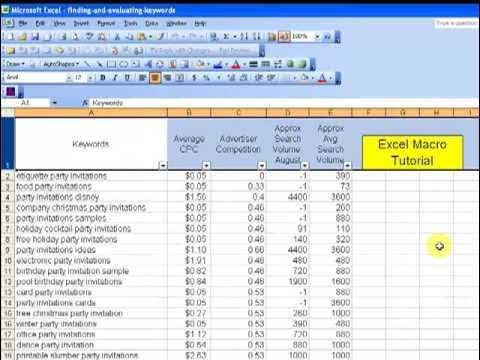 Excel Macros Tutorial (Record and Save Macro in Excel) - YouTube