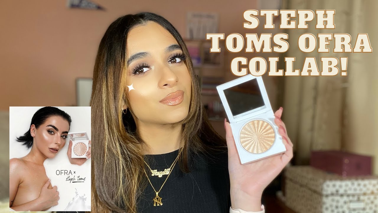 Trying on the steph toms ofra highlighter & Comparisons | Medium Skin ...