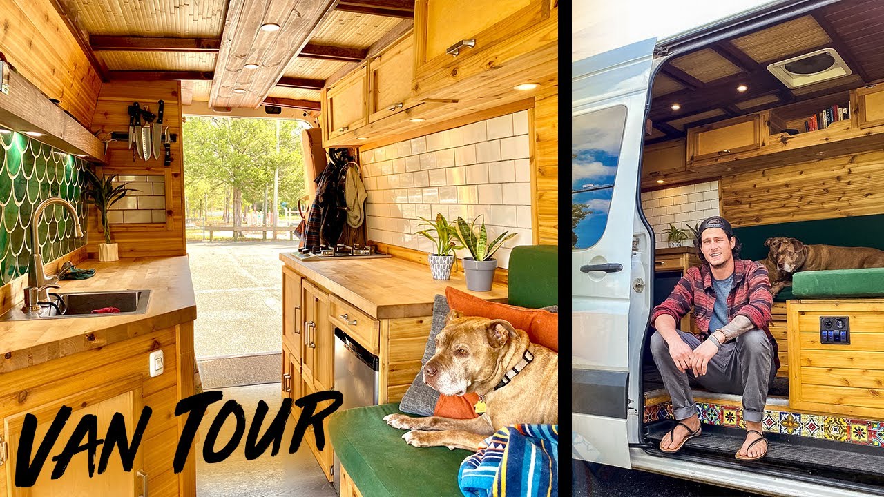 Guy Sells Everything & Converts a Van For Van Dwelling Camper | VAN ...