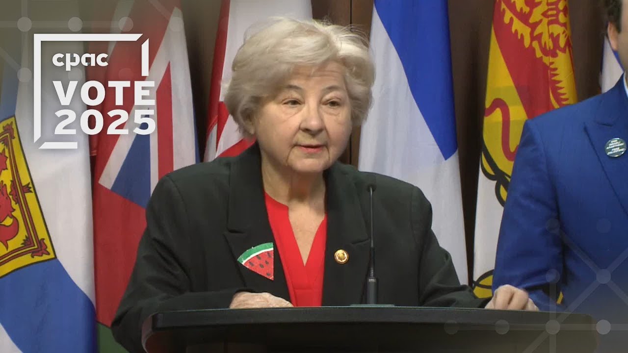 Communist Party of Canada leader holds a press conference in Ottawa ...
