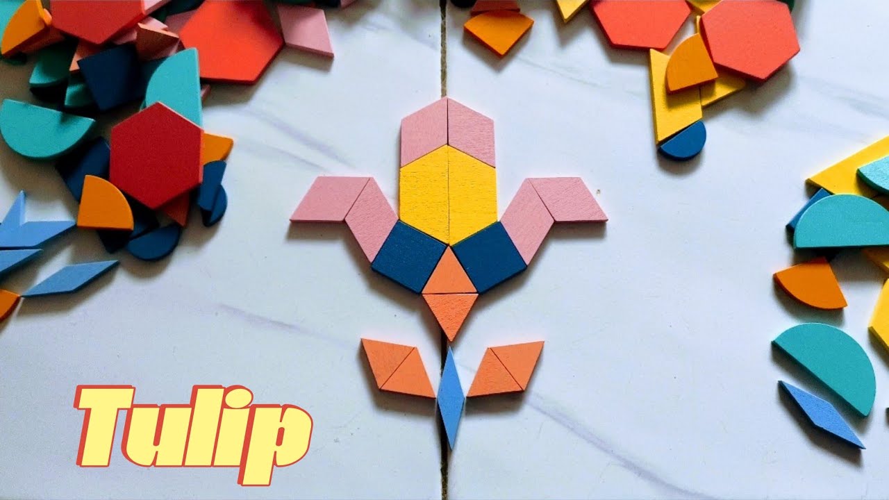 Menyusun Pola Blok Tulip || Pattern Blocks || Pola Blok || - YouTube