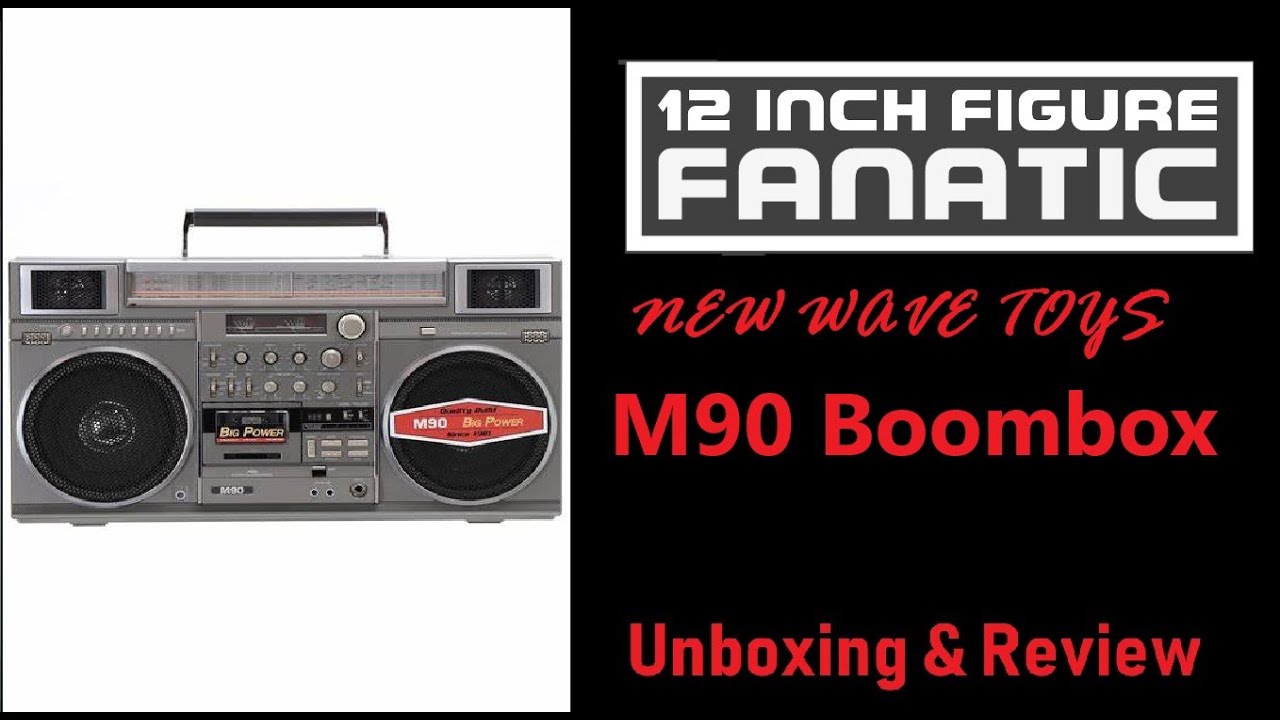 NEW WAVE TOYS M90 Mini Boombox Unboxing & Review - YouTube