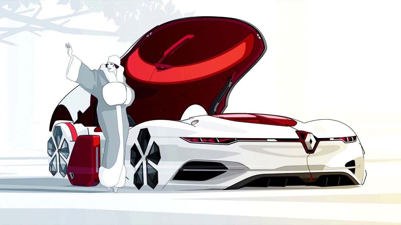 2019 Renault Trezor Design sketches SlideShow - YouTube