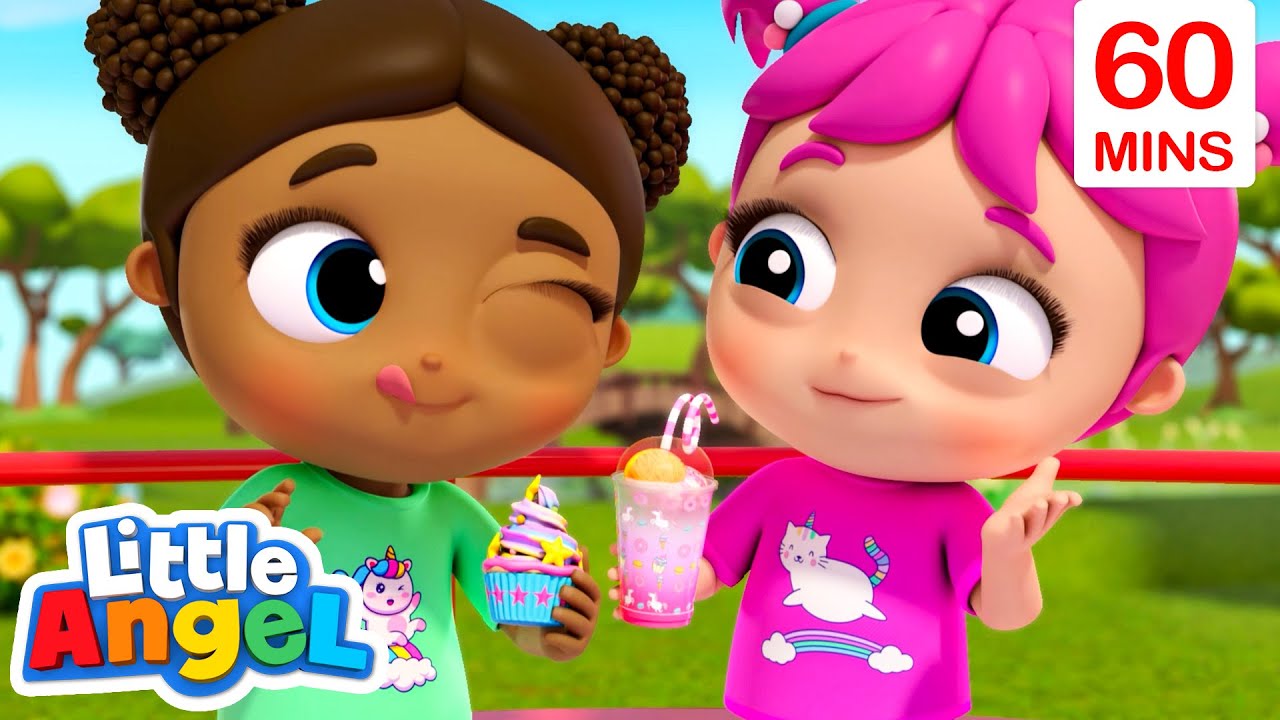 Jill's Playdate Friendship Lesson! | Little Angel 1 HOUR | Moonbug Kids ...