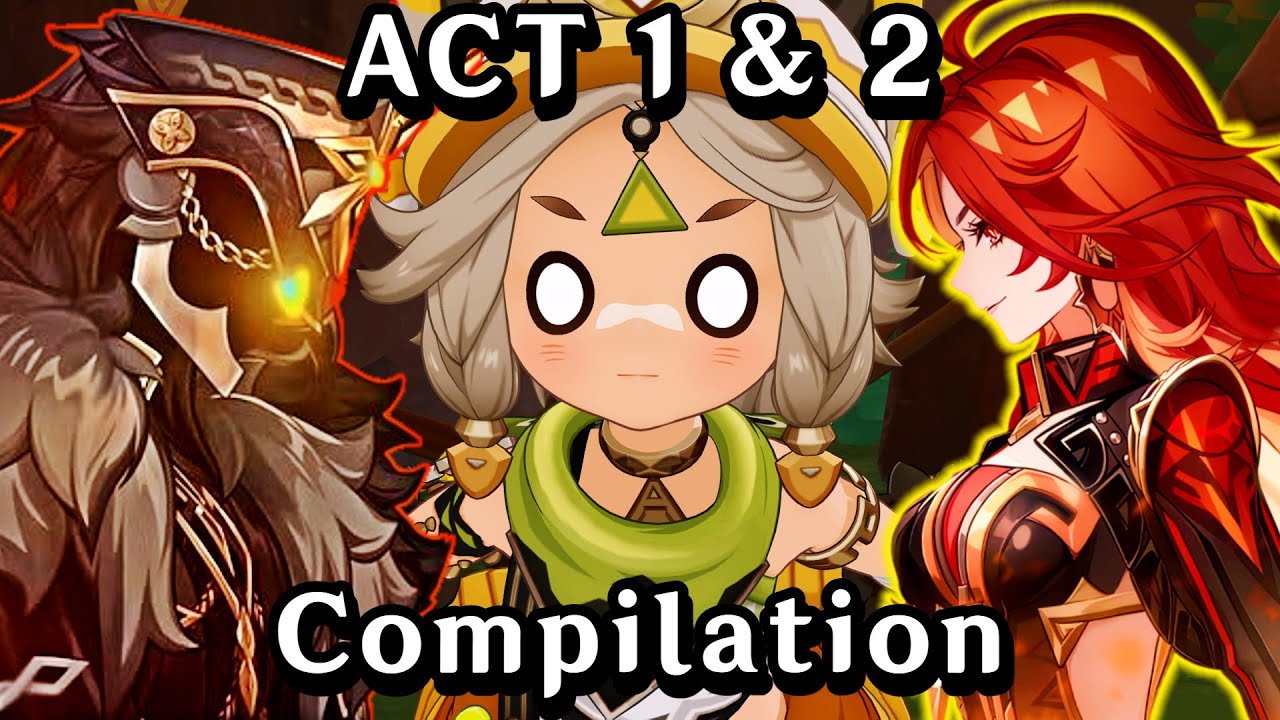 NATLAN ARCHON QUEST ACT 1 & 2 ALL CUTSCENES & Highlights Compilation ...