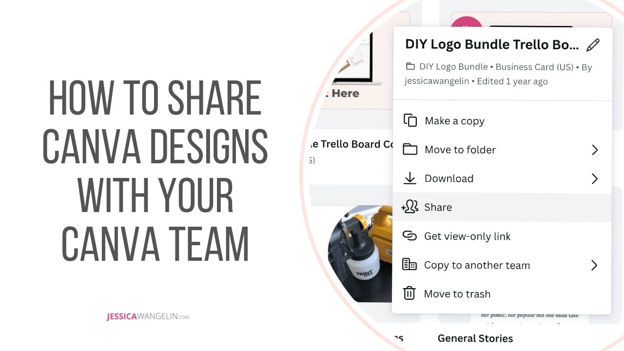 How to Share Your Canva Designs with Your Canva Team - YouTube