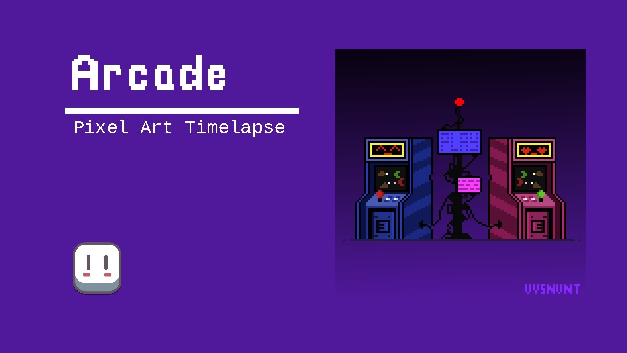 Arcade Pixel Art Timelapse in Aseprite - YouTube