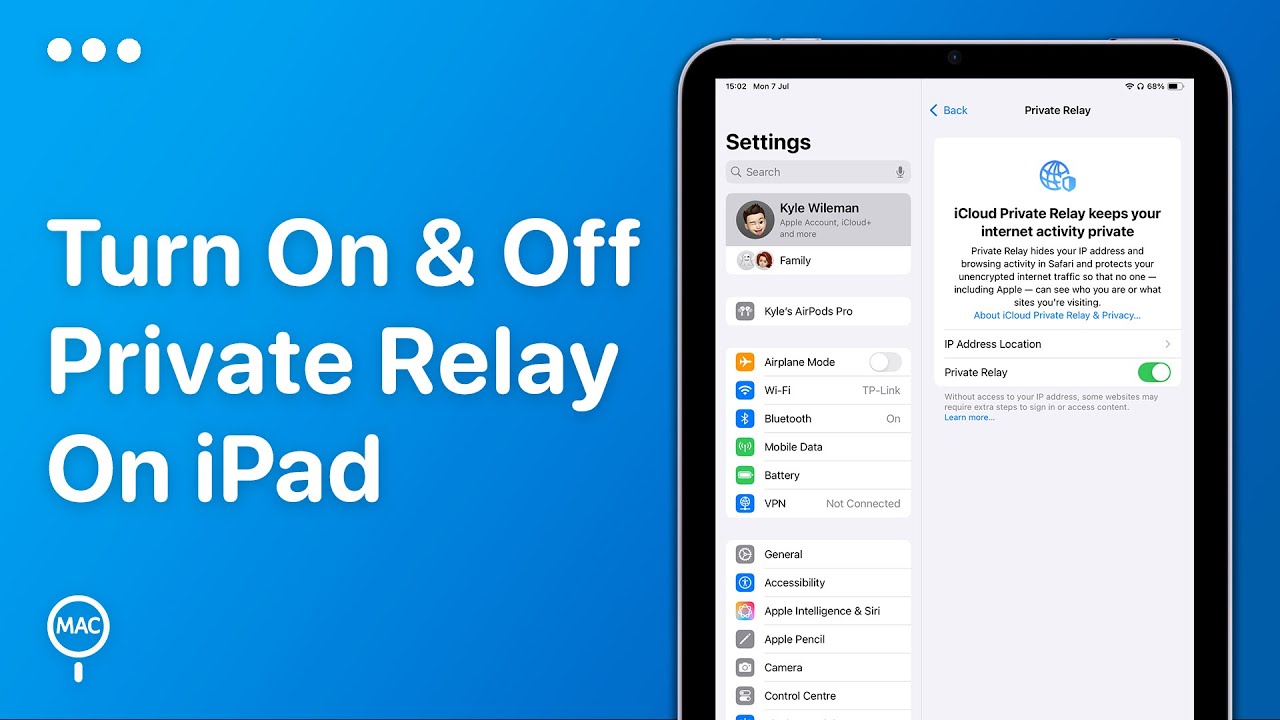 How To Turn On & Off Private Relay On iPad | Easy Guide - YouTube