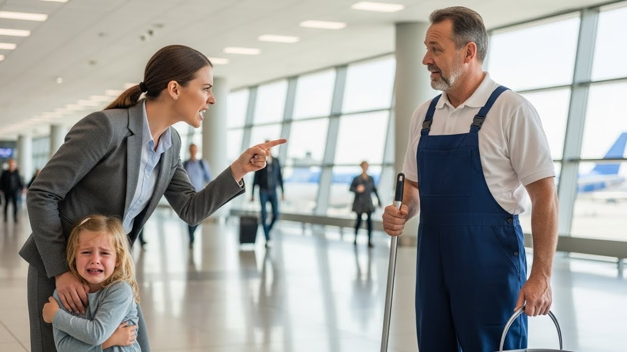 She Yelled at the Airport Janitor for Comforting Her Crying Child—Then ...