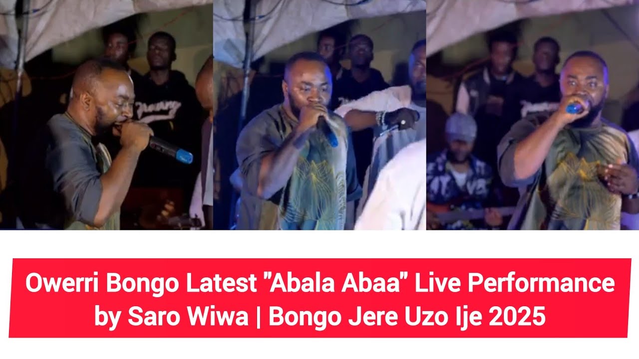 Owerri Bongo Latest "Abala Abaa" Live Performance by Saro Wiwa | Bongo ...
