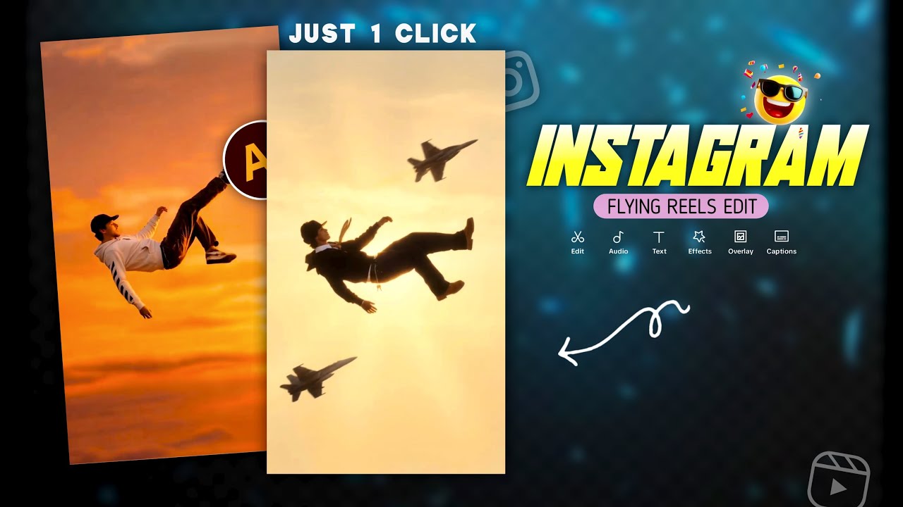 Instagram Tranding Man Flying For Sky Video Editing | How To Make Ai ...