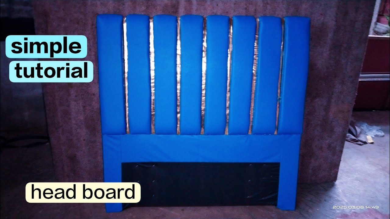 Cara membuat sandaran spring bed kombinasi warna emas/head board ...