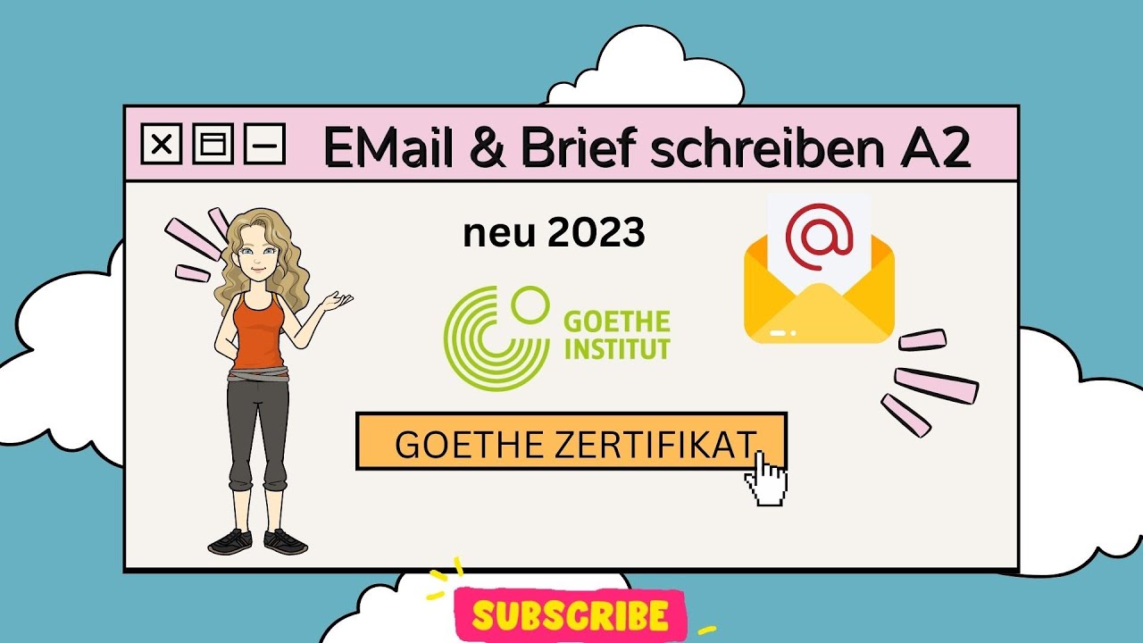 A1 A2 Goethe Exam Email - Brief schreiben 2023 | Deutsch lernen mit Anu ...