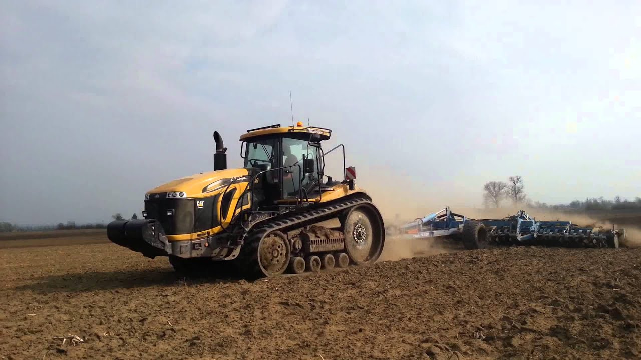 CAT Challenger MT 865 C+ Lemken Gigant 10 metrů (22~25 km/h) - YouTube
