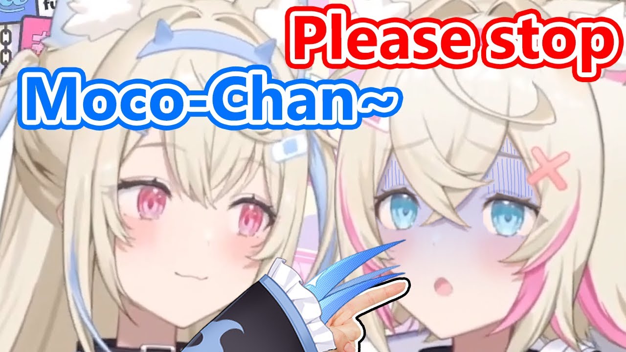 Fuwawa attacked Mococo live on stream - YouTube