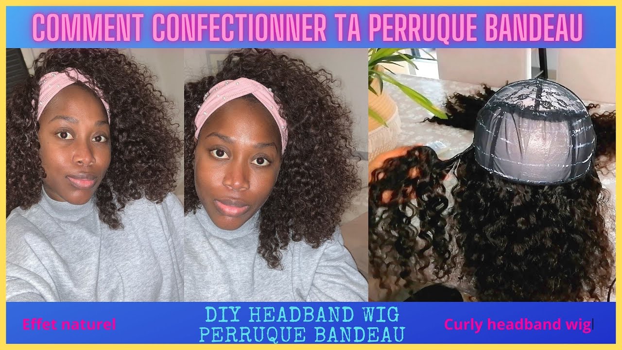 TUTORIEL: DIY COMMENT RÉALISER UNE PERRUQUE BANDEAU/HOW TO HEADBAND WIG ...