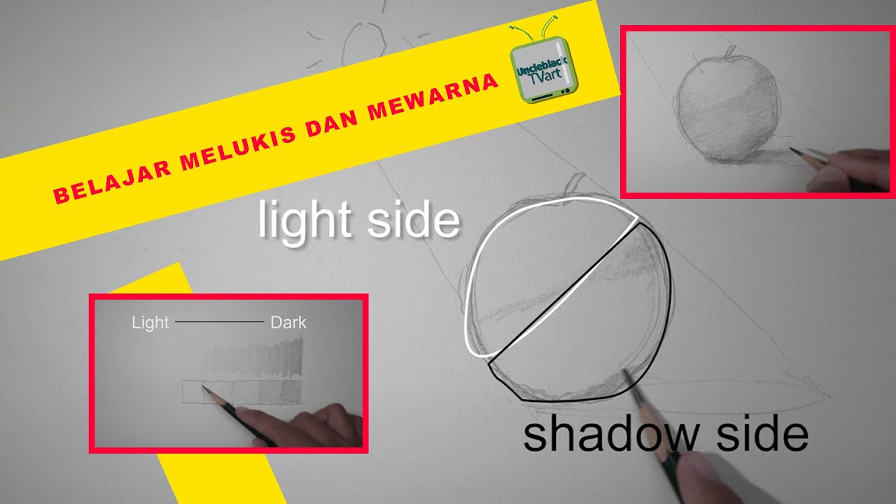 BELAJAR MELUKIS DAN MEWARNA: Teknik pembayang, Shade Drawing, Pencil ...