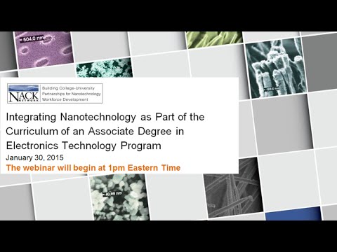 Nanotechnology in Electronics Technology Associate Degree - YouTube