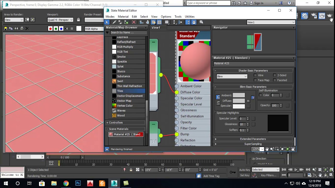 Tiles in 3ds Max using tile map - YouTube