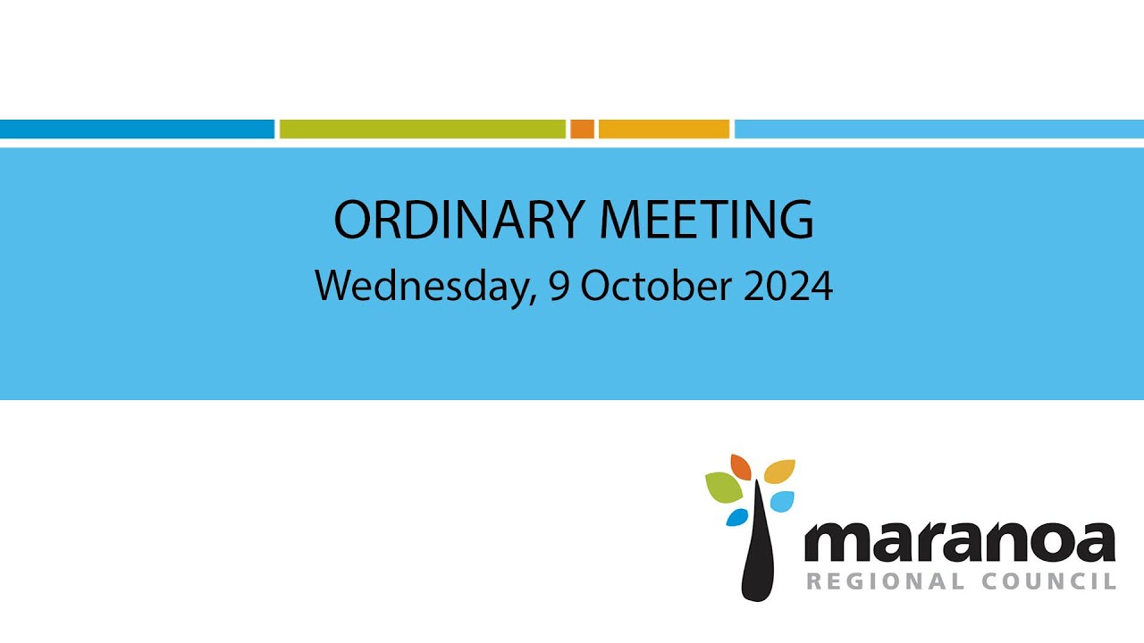 Maranoa Regional Council - Ordinary Meeting 9 October 2024 - YouTube