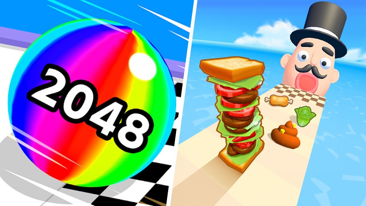 Stacky Ice Cream Runner | Ball Run 2048 - All Level Gameplay Android ...