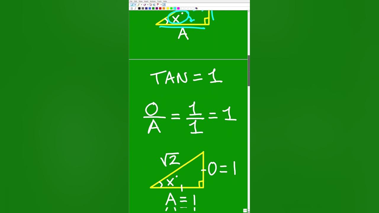 what-angle-has-a-tangent-1-youtube