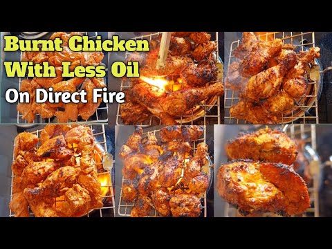 Burnt Chicken | Burnt Chicken On Fire | Burnt Chicken Recipe By Sasi ...