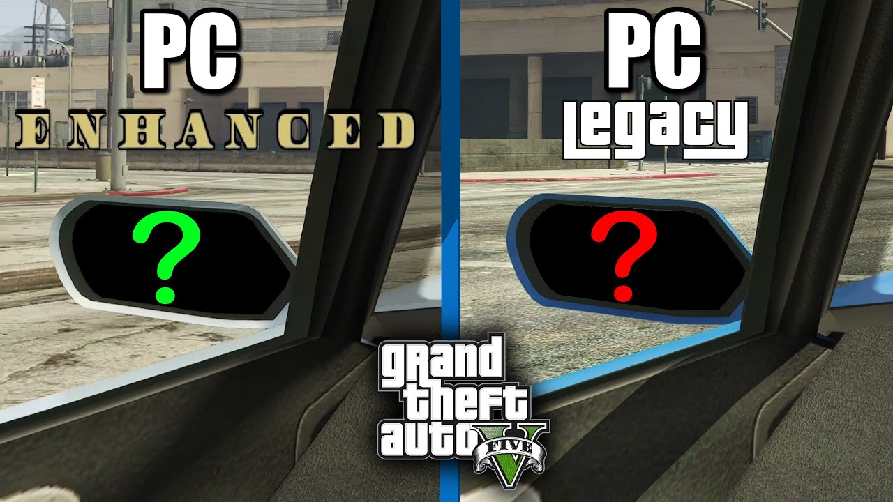 GTA 5 - PC Legacy vs PC Enhanced Graphics Comparison - YouTube