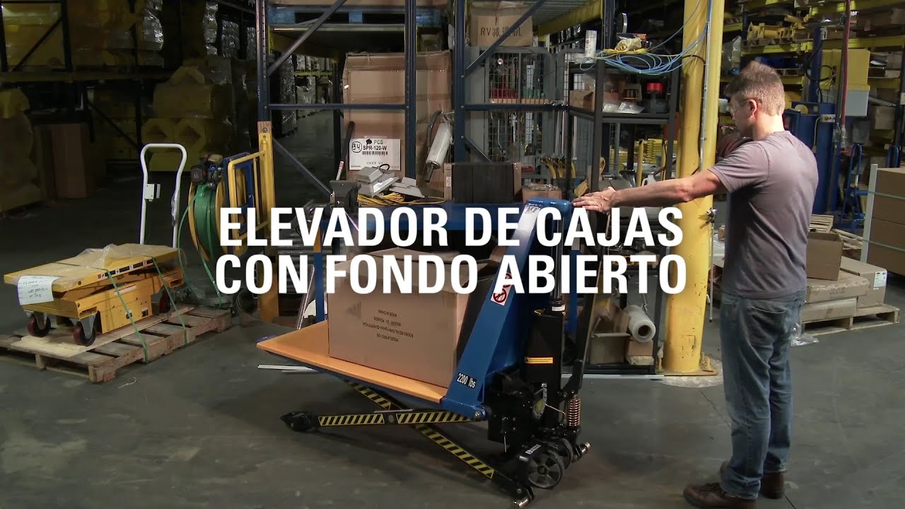 Patín elevador de carga | Manejo De Materiales - YouTube