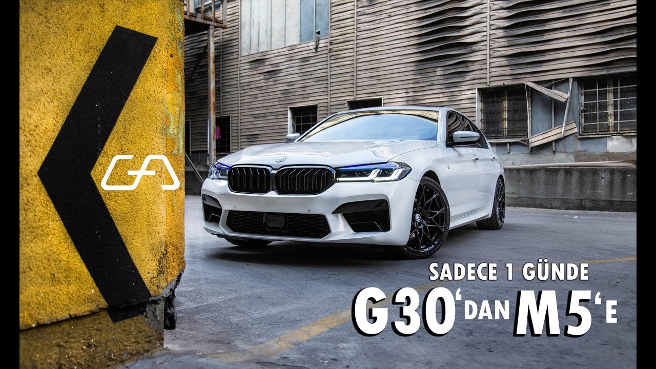 SADECE 1 GÜNDE G30'DAN M5'E ! G30 CHANGED TO M5 BODY KİT BY GA - YouTube
