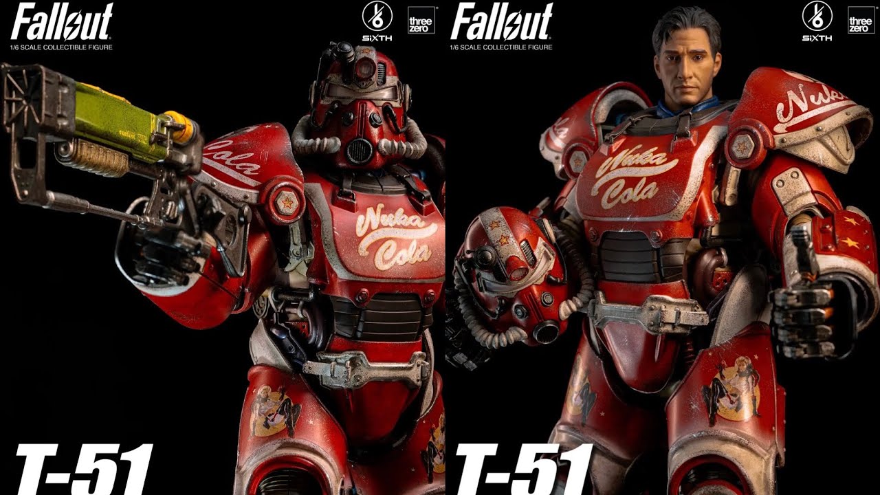 New Fallout 1/6 scale Action Figure T-51 Nuka Cola Power Armor revealed ...