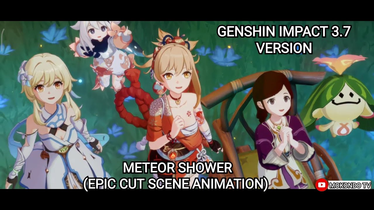 Genshin Impact 3.7 - Yoimiya Meteor Shower (EPIC CUT SCENE Animation ...