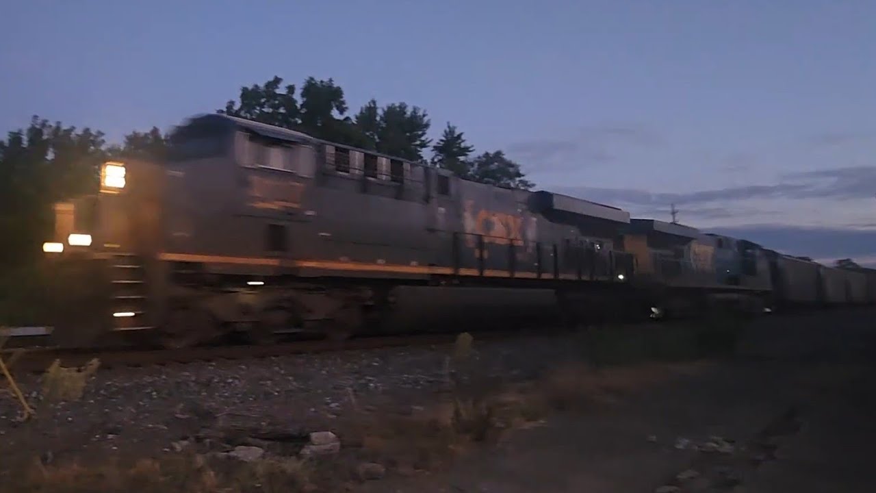 CSX 3117 Leads C080 through Terre Haute, IN 8-21-25 - YouTube
