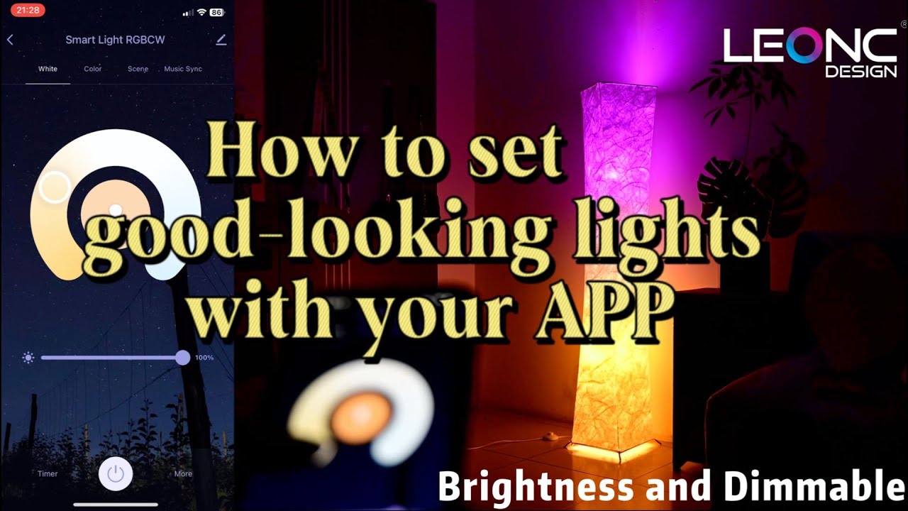 How to set good looking lights with your app - YouTube