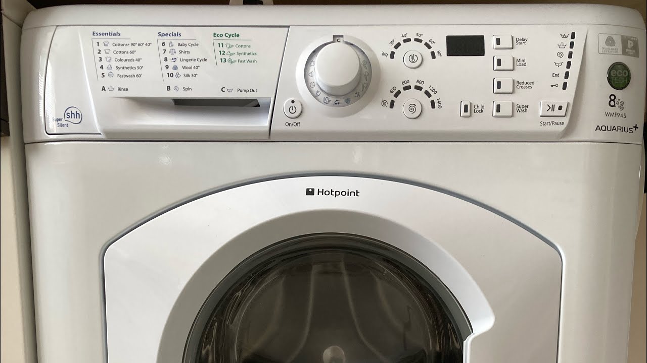 Hotpoint Washing Machine Service/Test Mode - YouTube