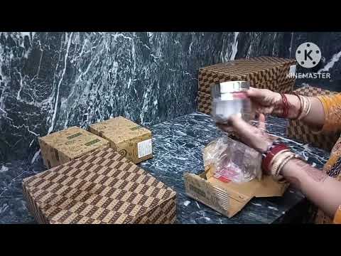 unboxing of kitchen container - YouTube