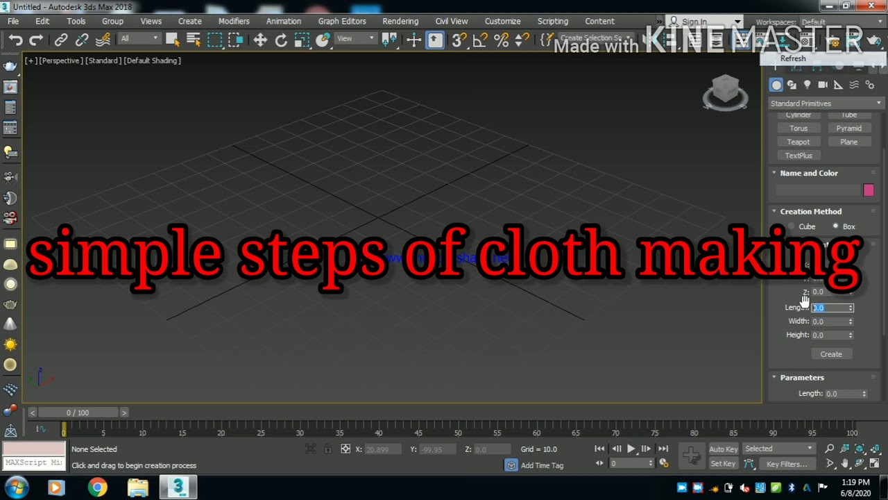 Cloth making in 3ds max - YouTube