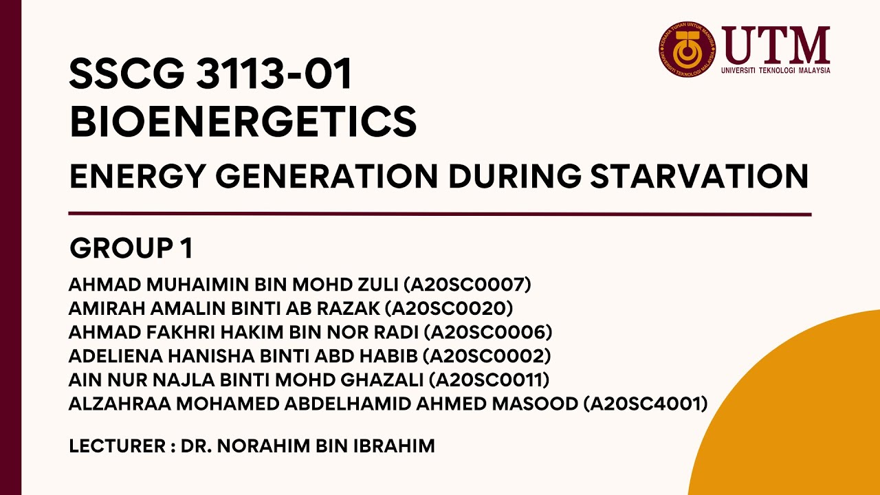 SSCG 3113 Bioenergetic Assignment G1 2022/2023 - YouTube