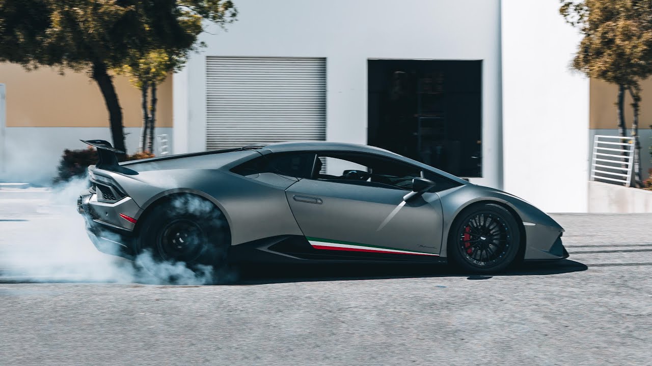 BURNOUT MODE ENABLED IN 2,000HP HURACAN - YouTube