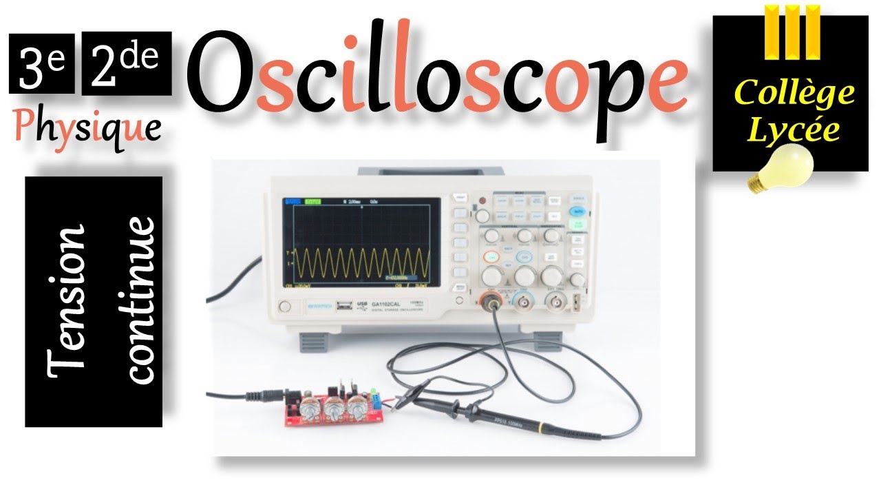 Mesure d’une tension continue à l’aide d’un oscilloscope - YouTube